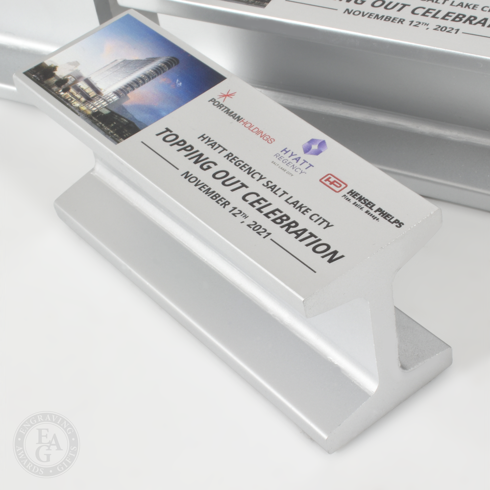 Silver Ceremonial I-Beams - Engraving, Awards & Gifts