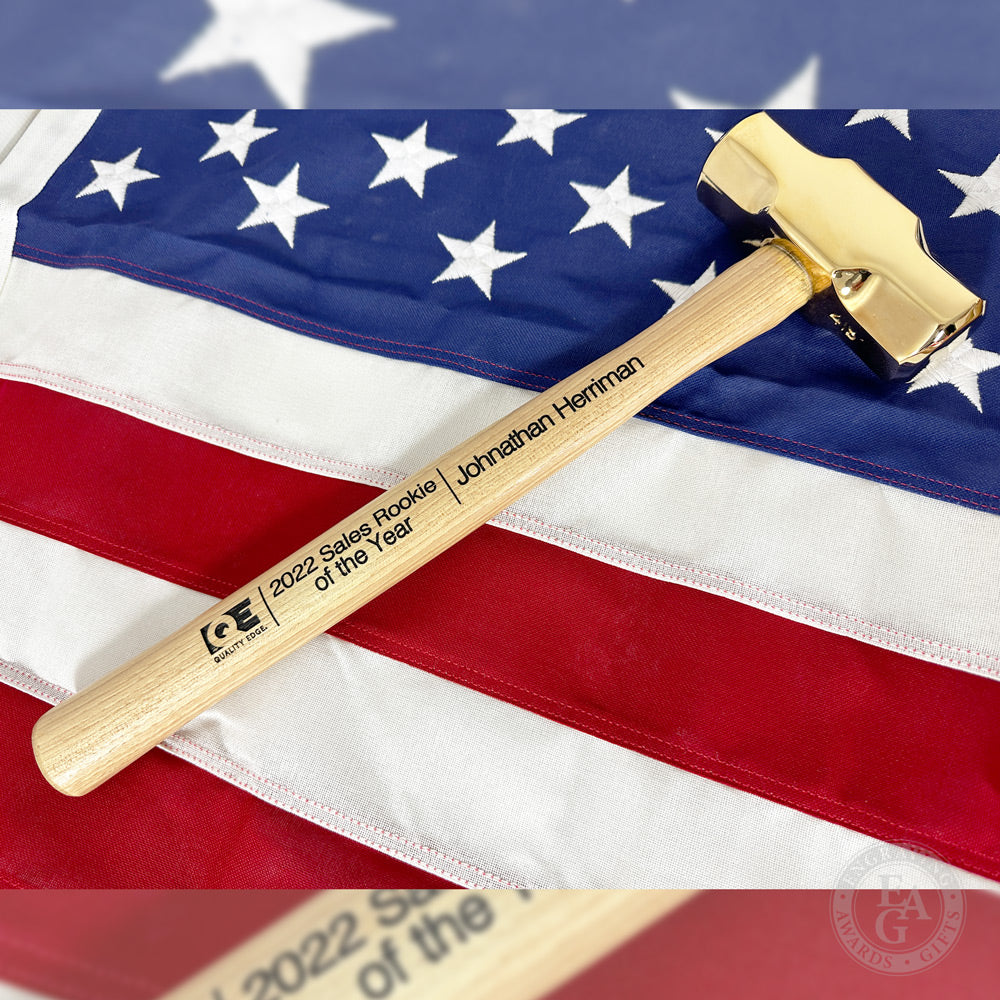 Small Gold Plated Sledgehammer - Engraving, Awards & Gifts