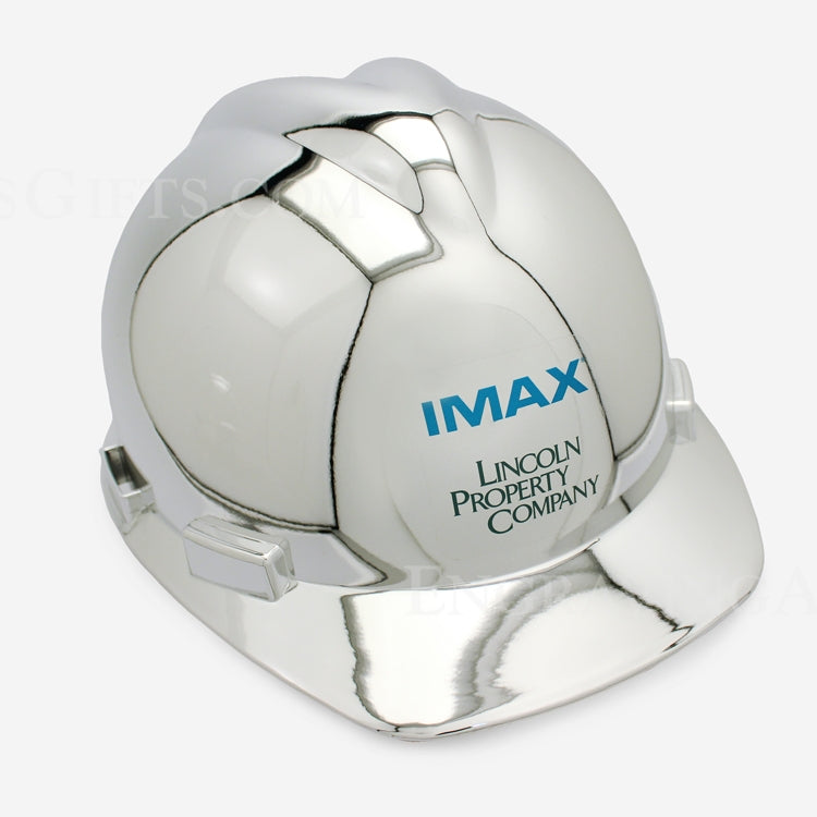 Chrome Plated Ceremonial Hard Hat - Engraving, Awards & Gifts