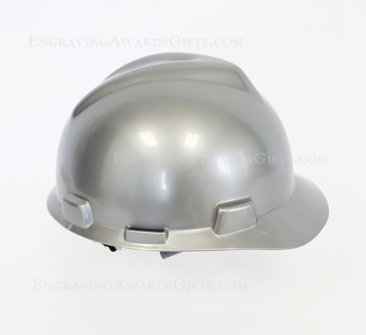 Silver Finish Ceremonial Hard Hat - Engraving, Awards & Gifts